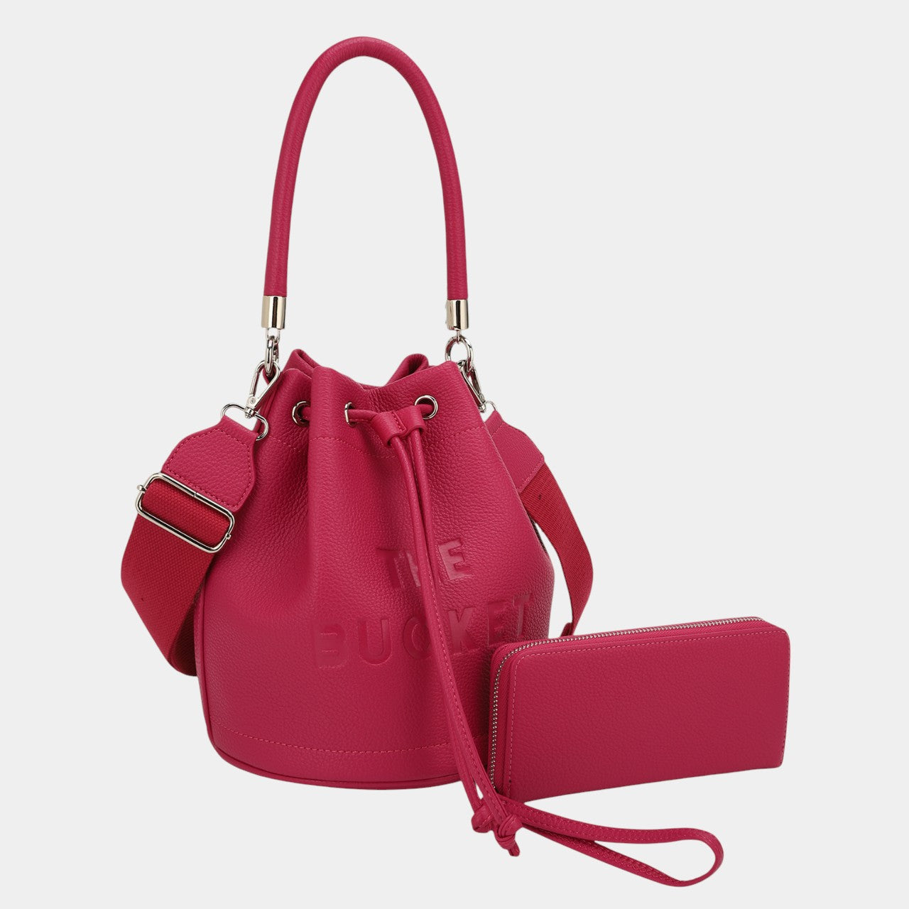 BagParty Winter Style Bucket Bag Set, with Extra Matching Wallet, Large ...